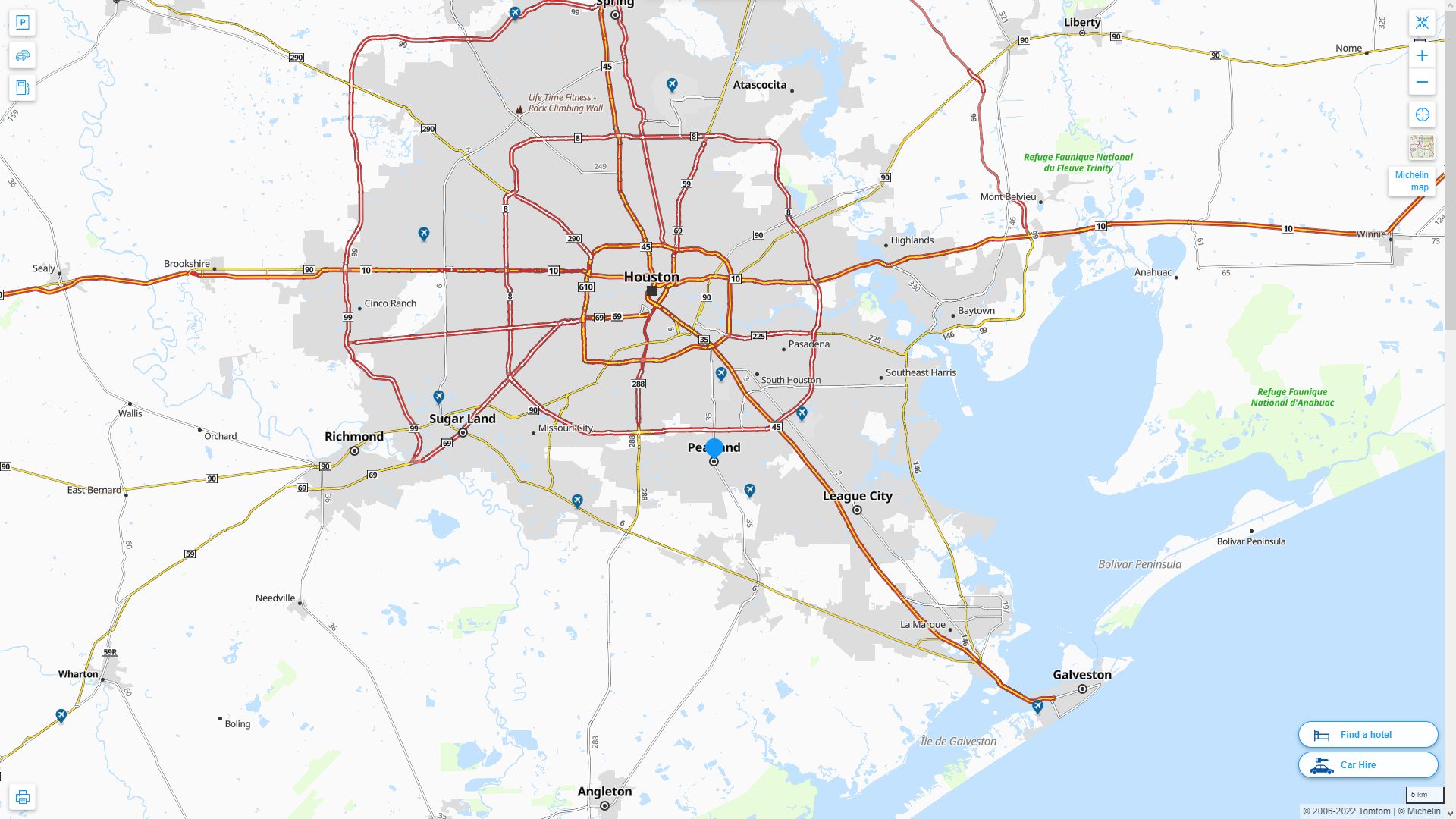 Pearland Texas Map - United States