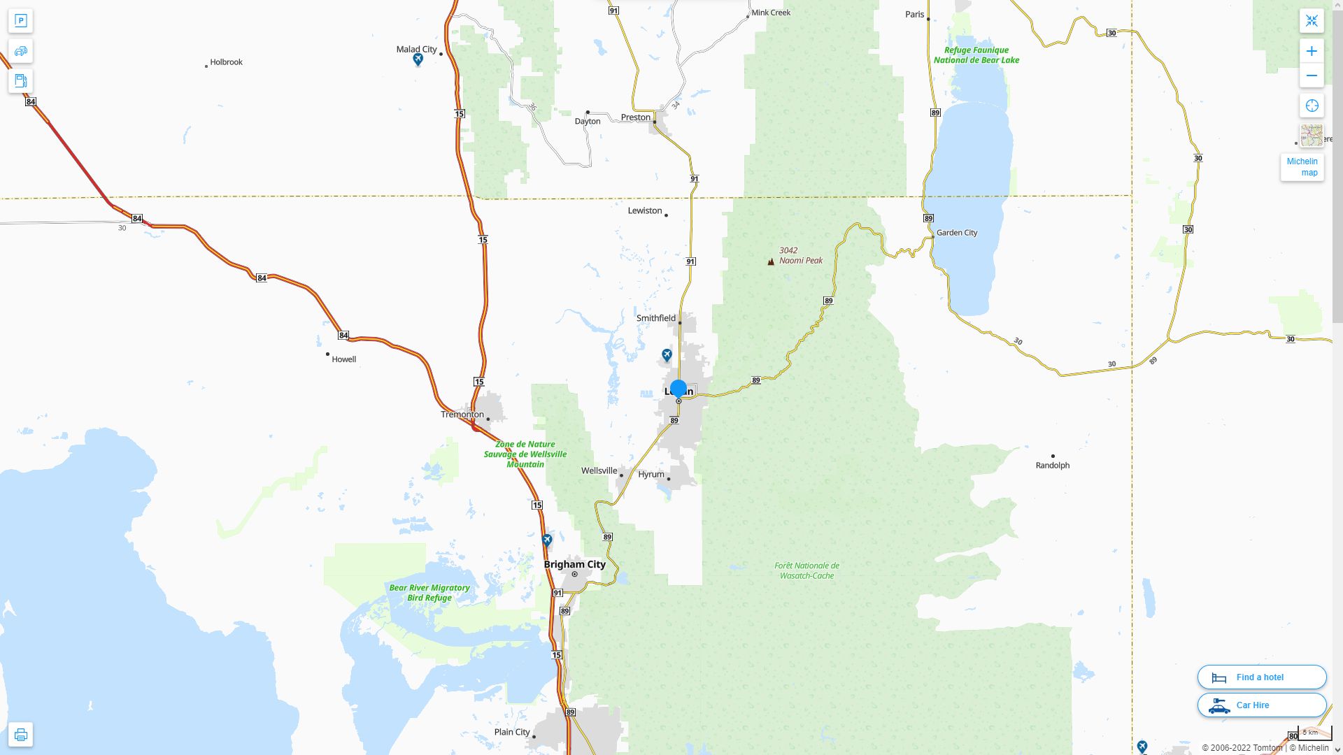 Logan Utah Map - United States