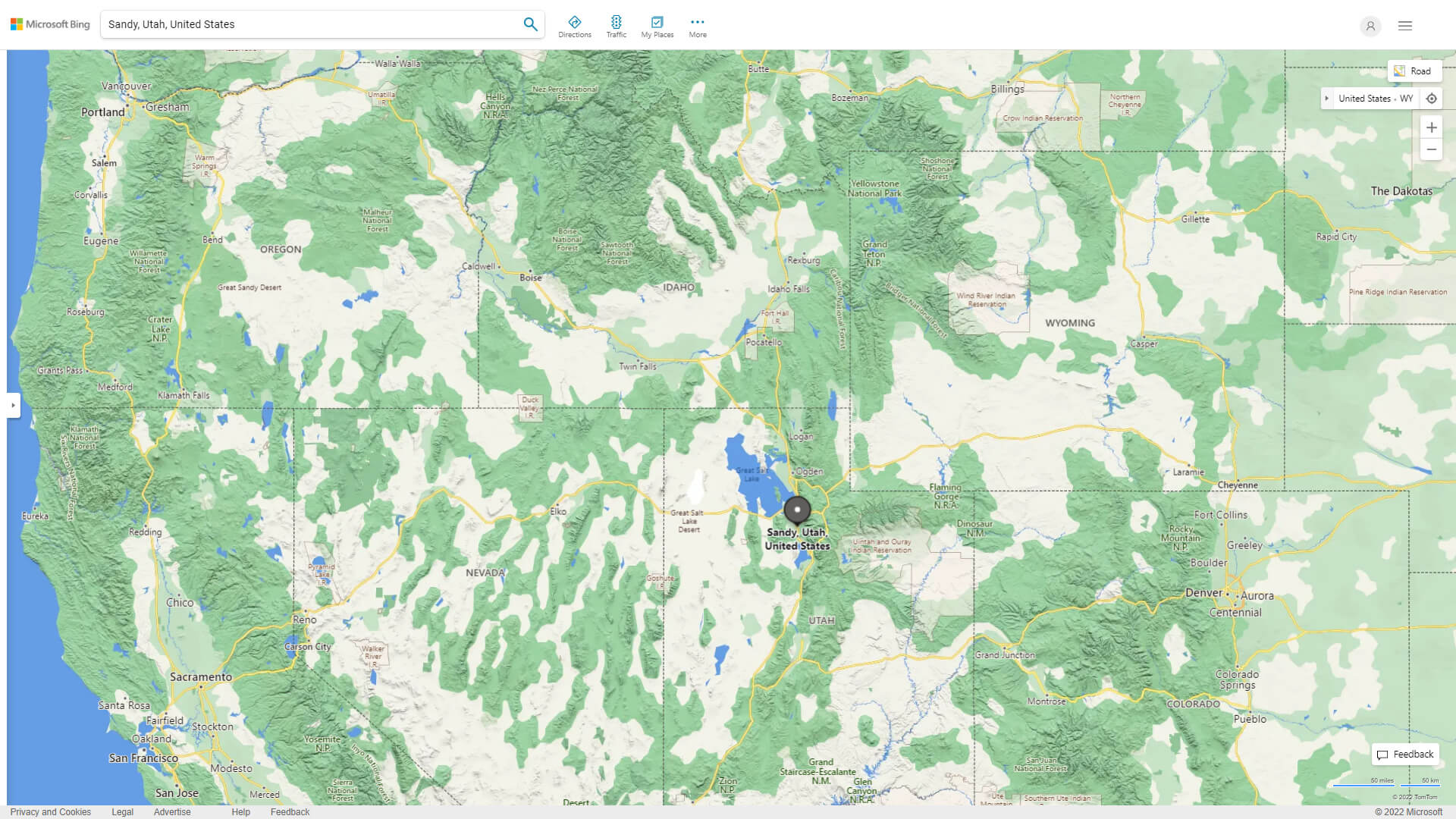 Sandy Utah Map and Sandy Utah Satellite Image