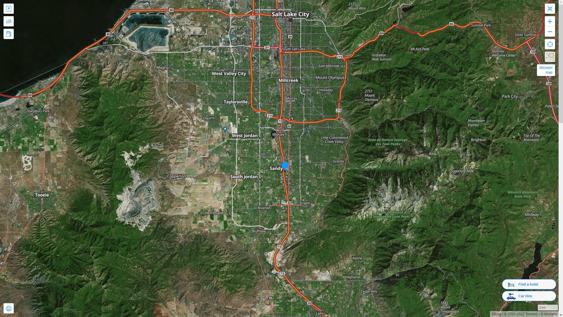 Sandy, Utah Map