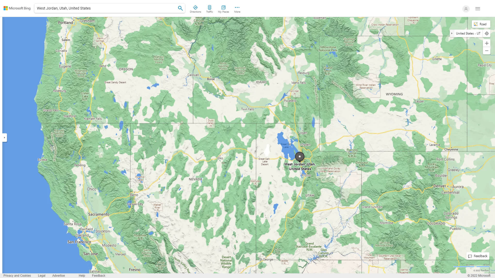 West Jordan Utah Map - United States