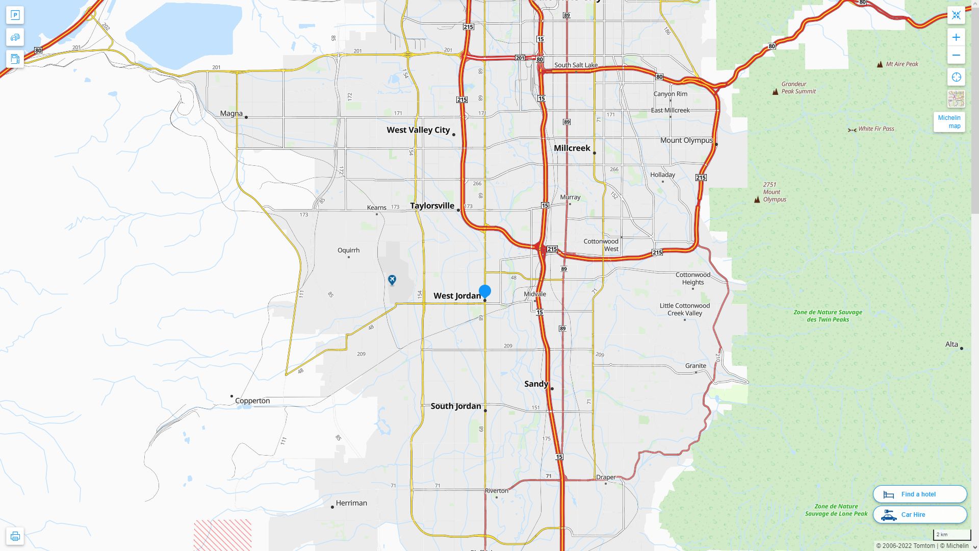 West Jordan Utah Map - United States