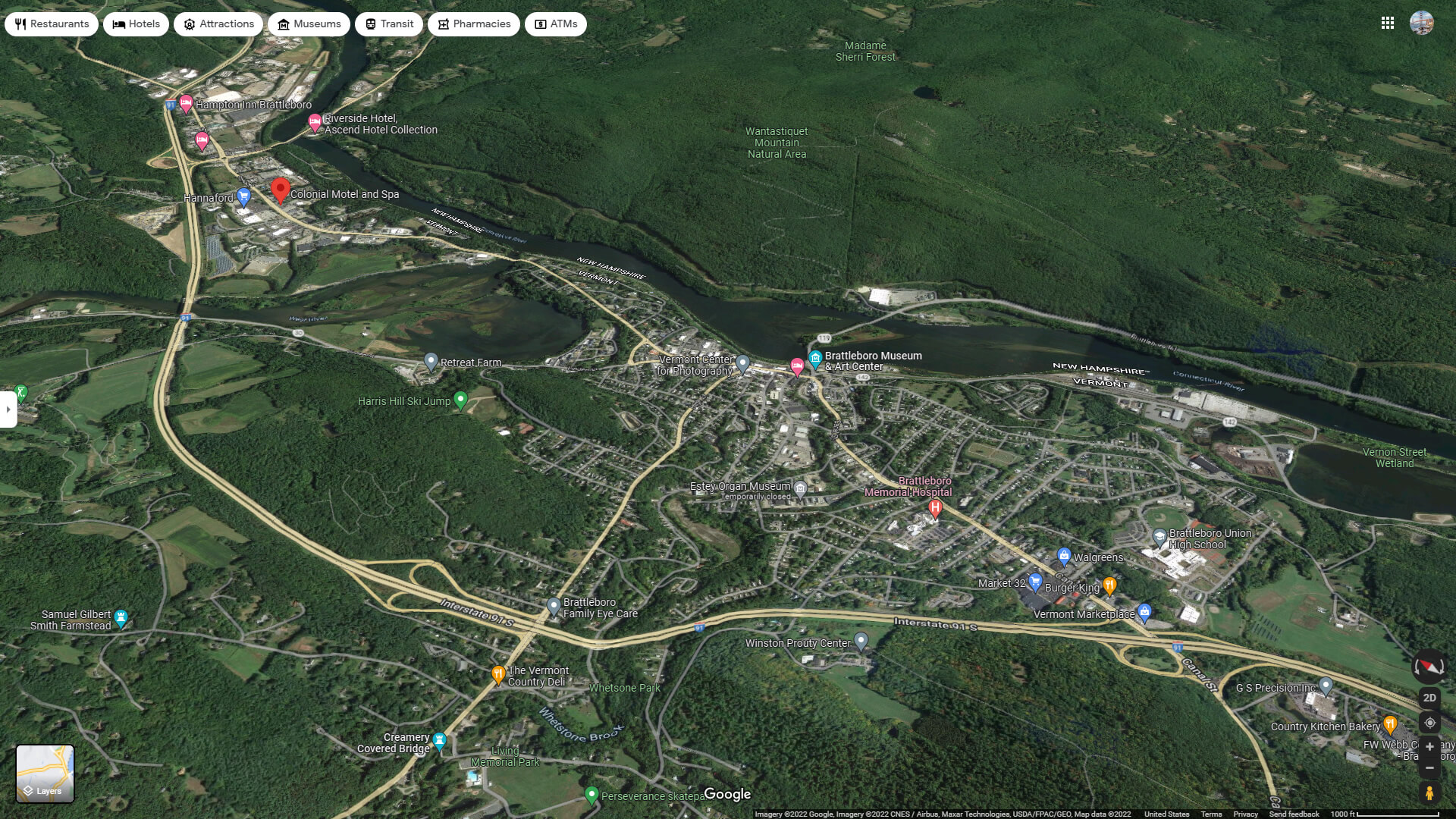 Brattleboro Vermont Map - United States