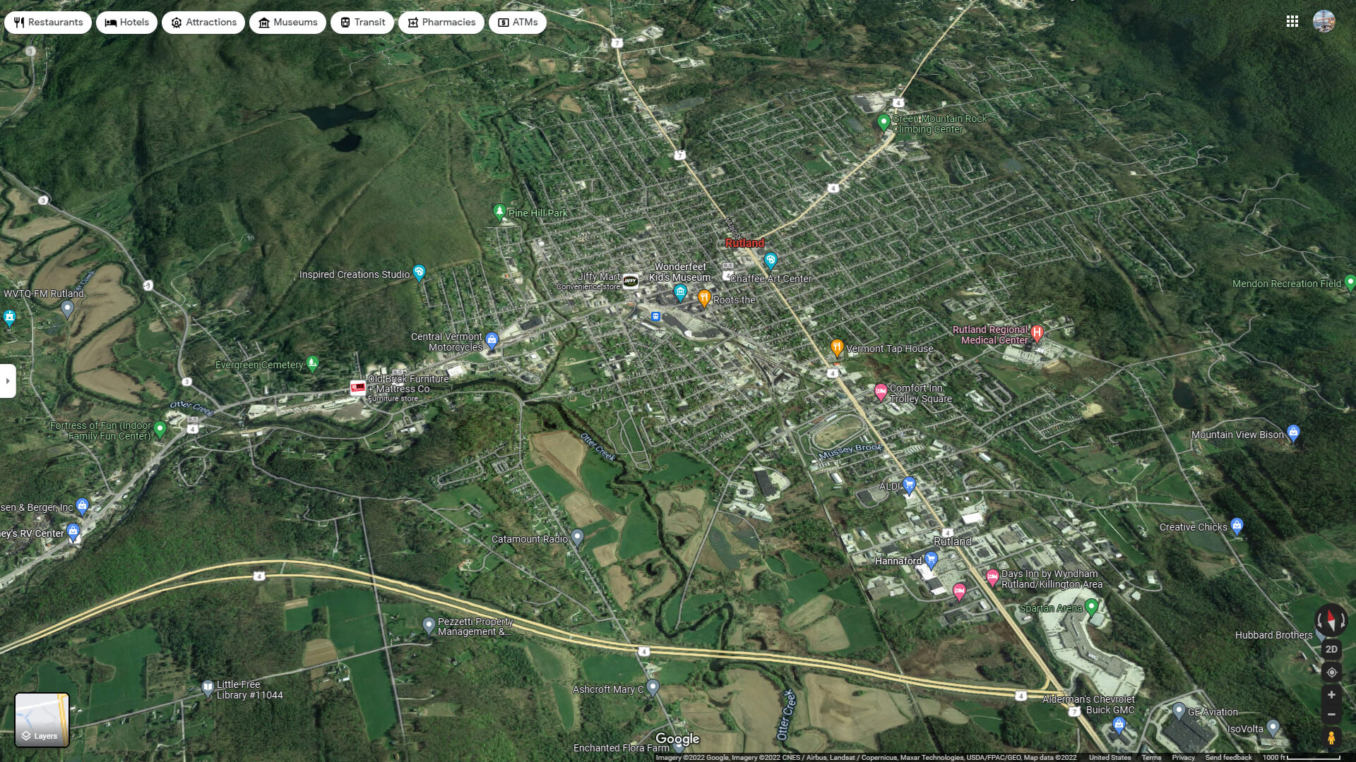 Rutland Vermont Map - United States