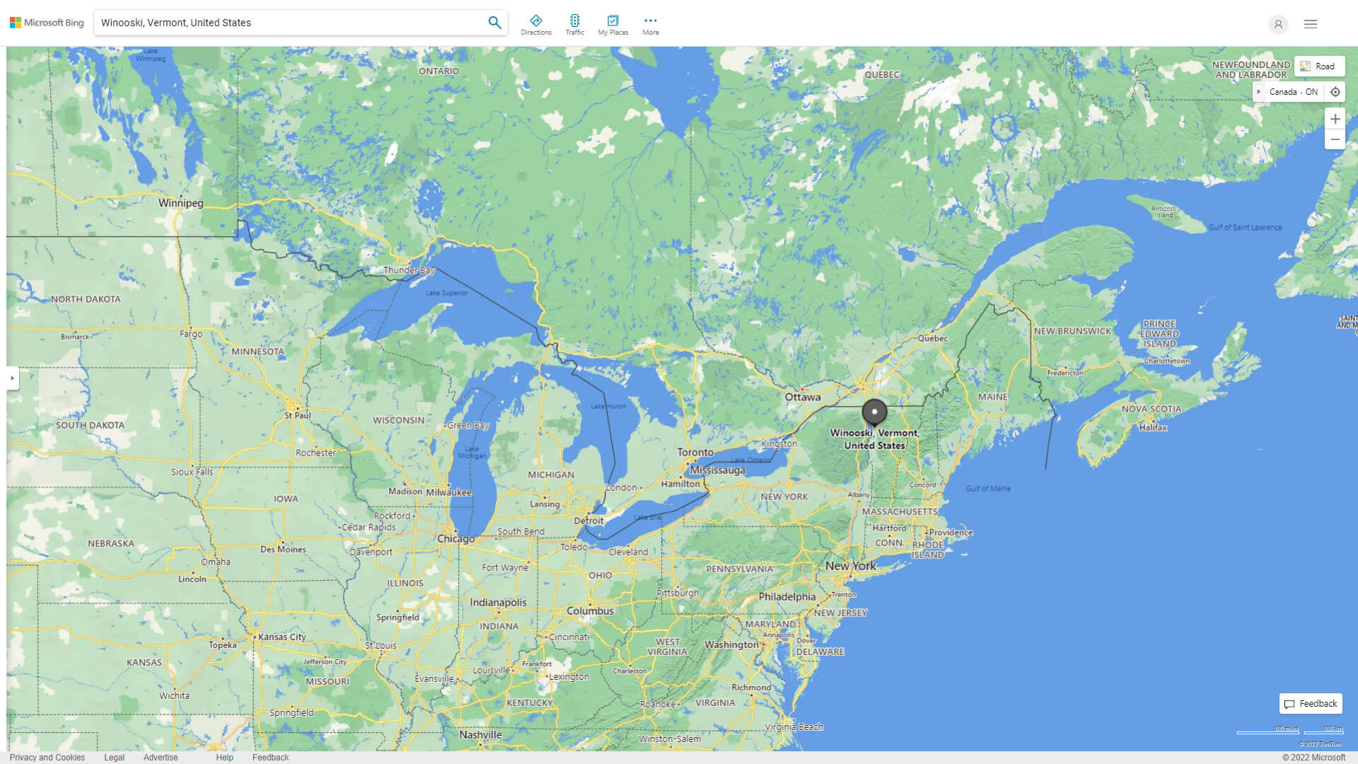 Winooski Vermont Map - United States