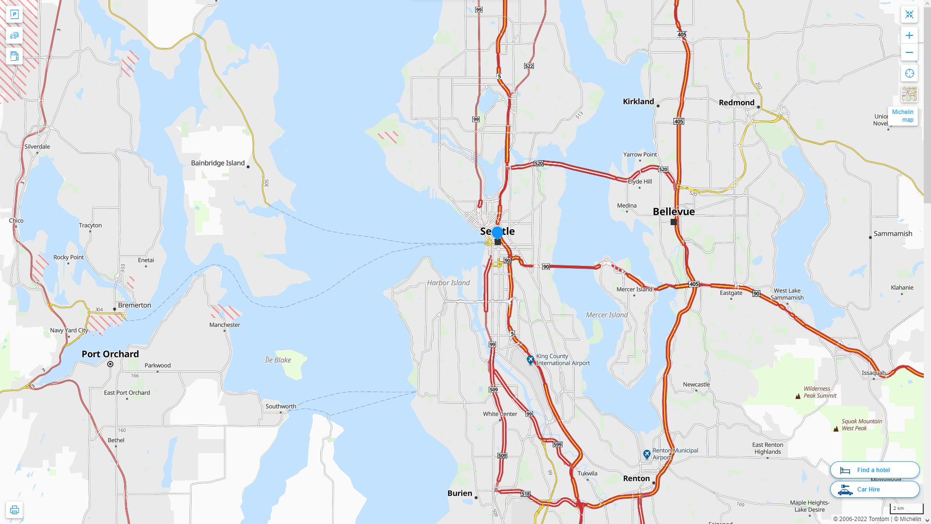 Seattle Washington Map - United States
