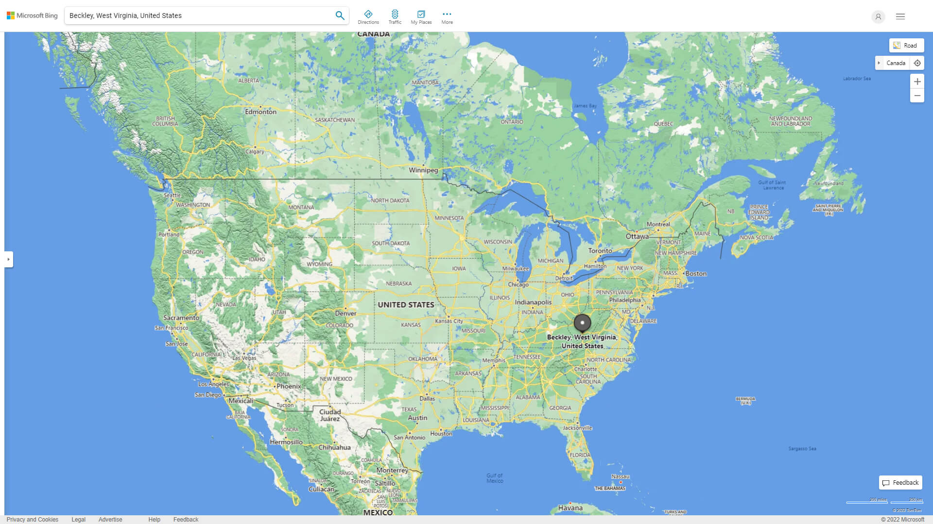 Beckley West Virginia Map - United States