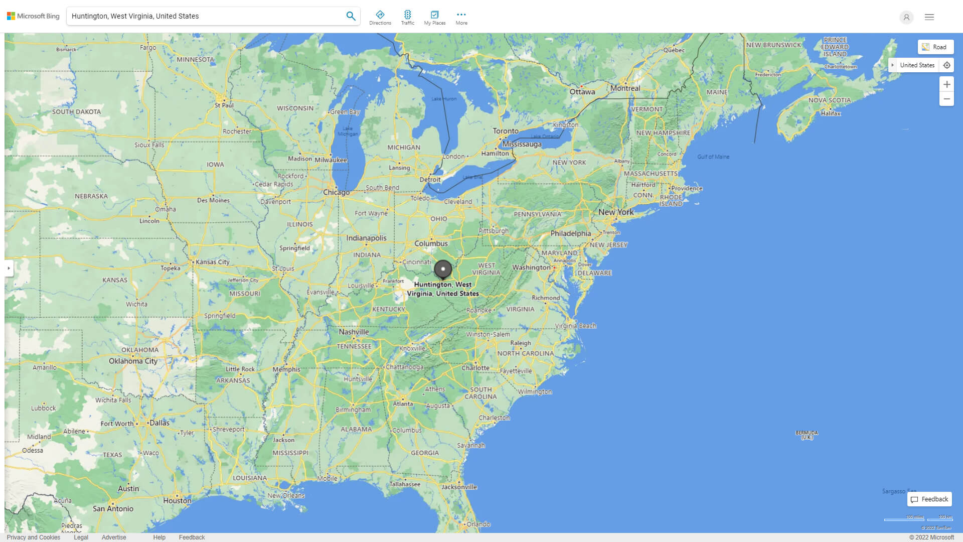 Huntington West Virginia Map - United States
