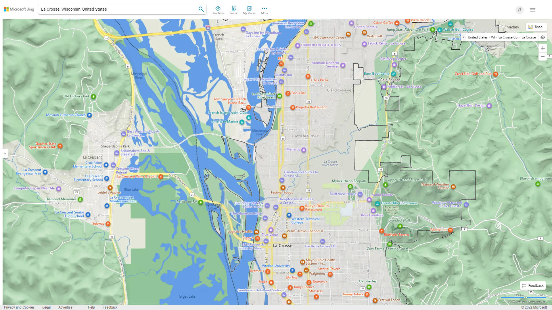 La Crosse Wisconsin Map - United States