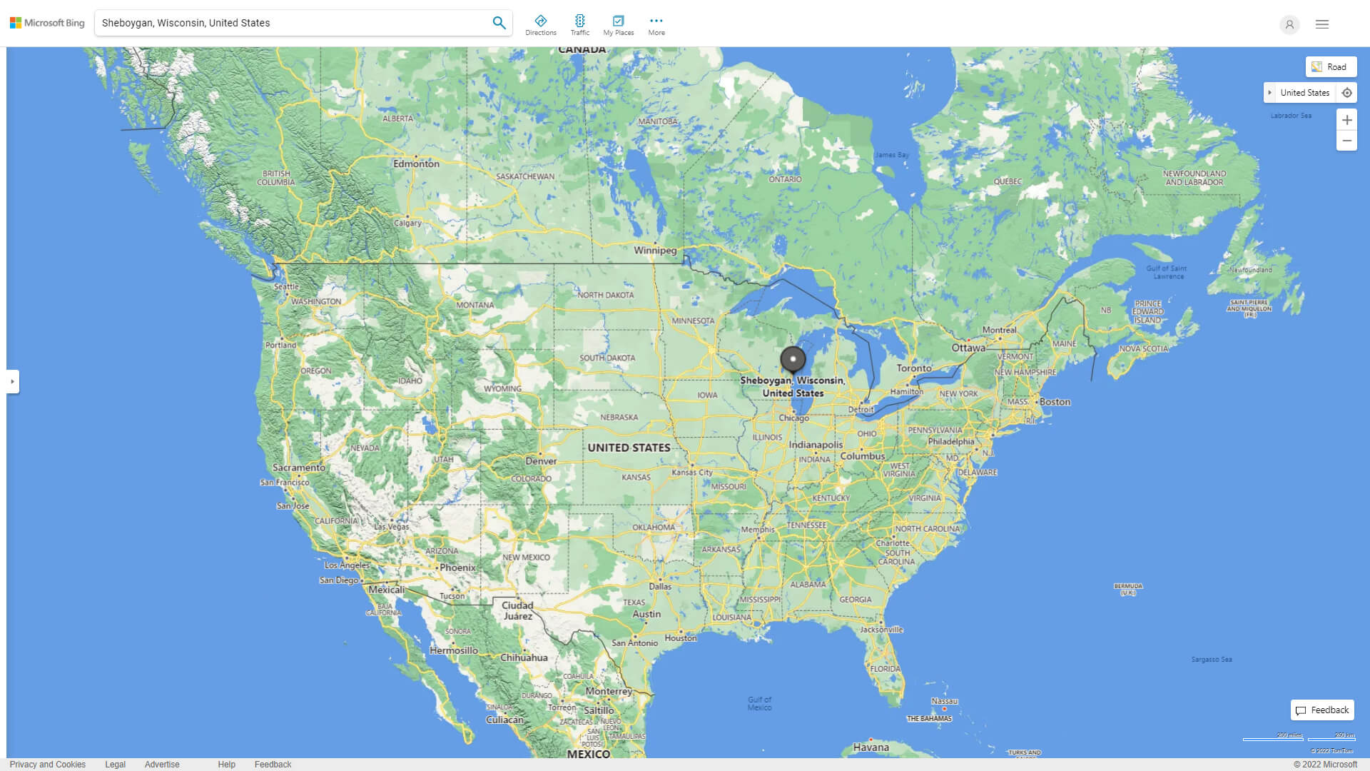 Sheboygan, Wisconsin Map