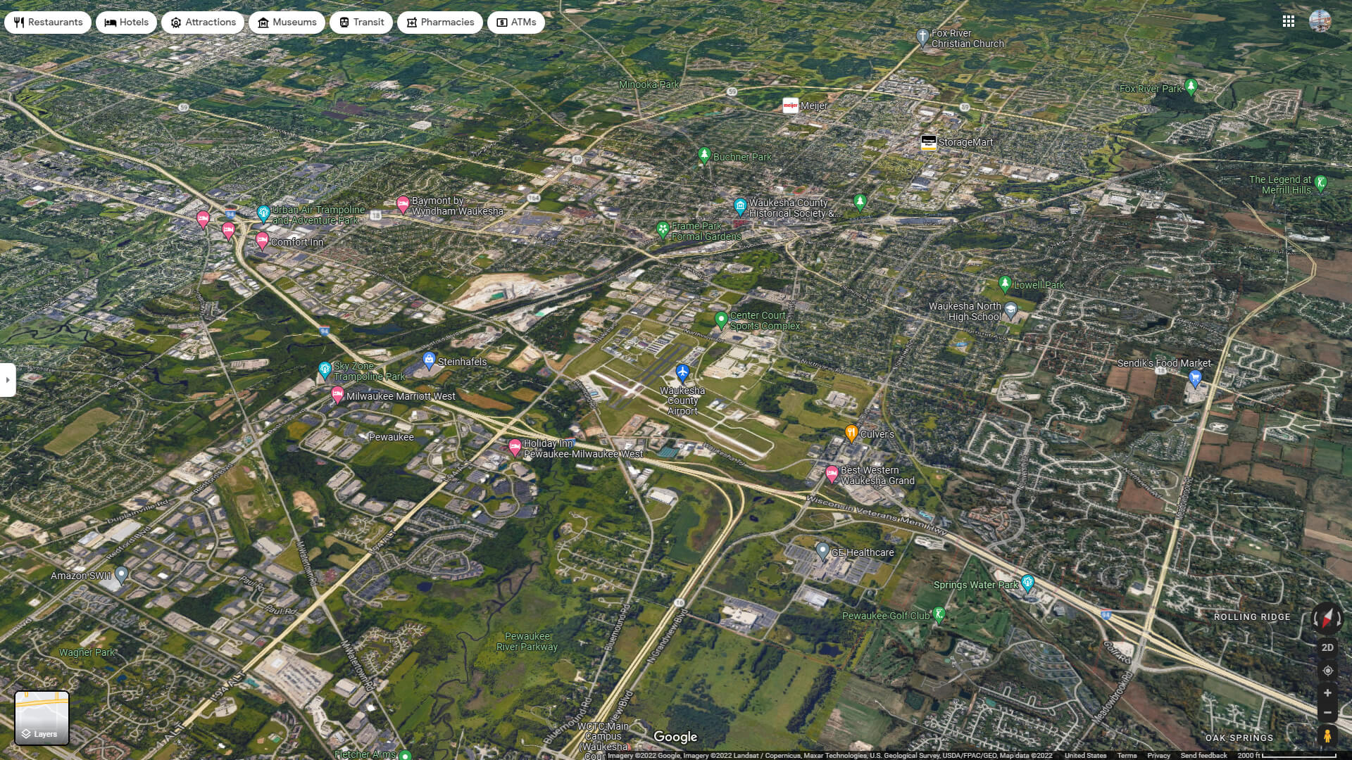 Waukesha Wisconsin Map - United States