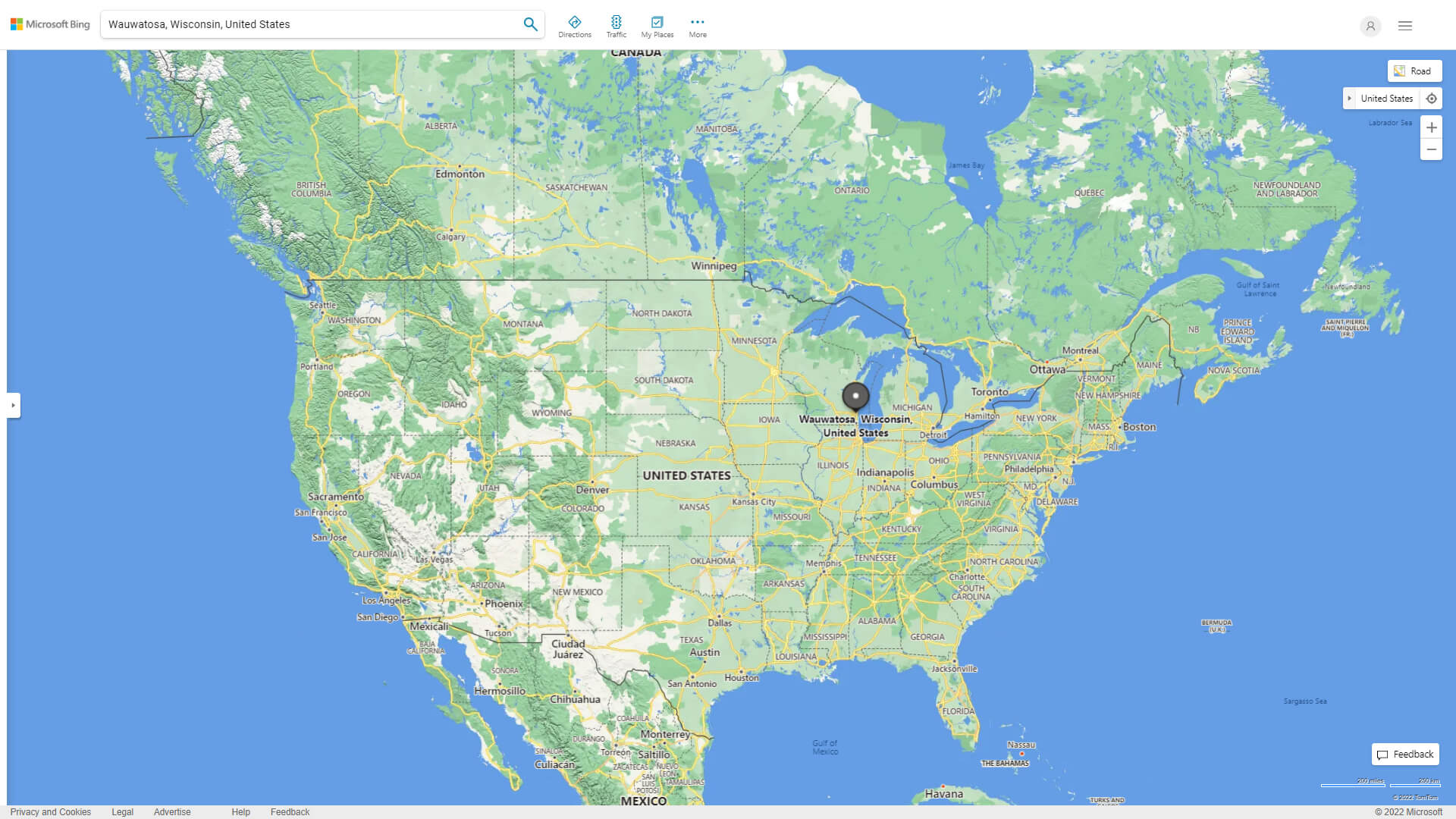 Wauwatosa Wisconsin Map and Wauwatosa Wisconsin Satellite Image