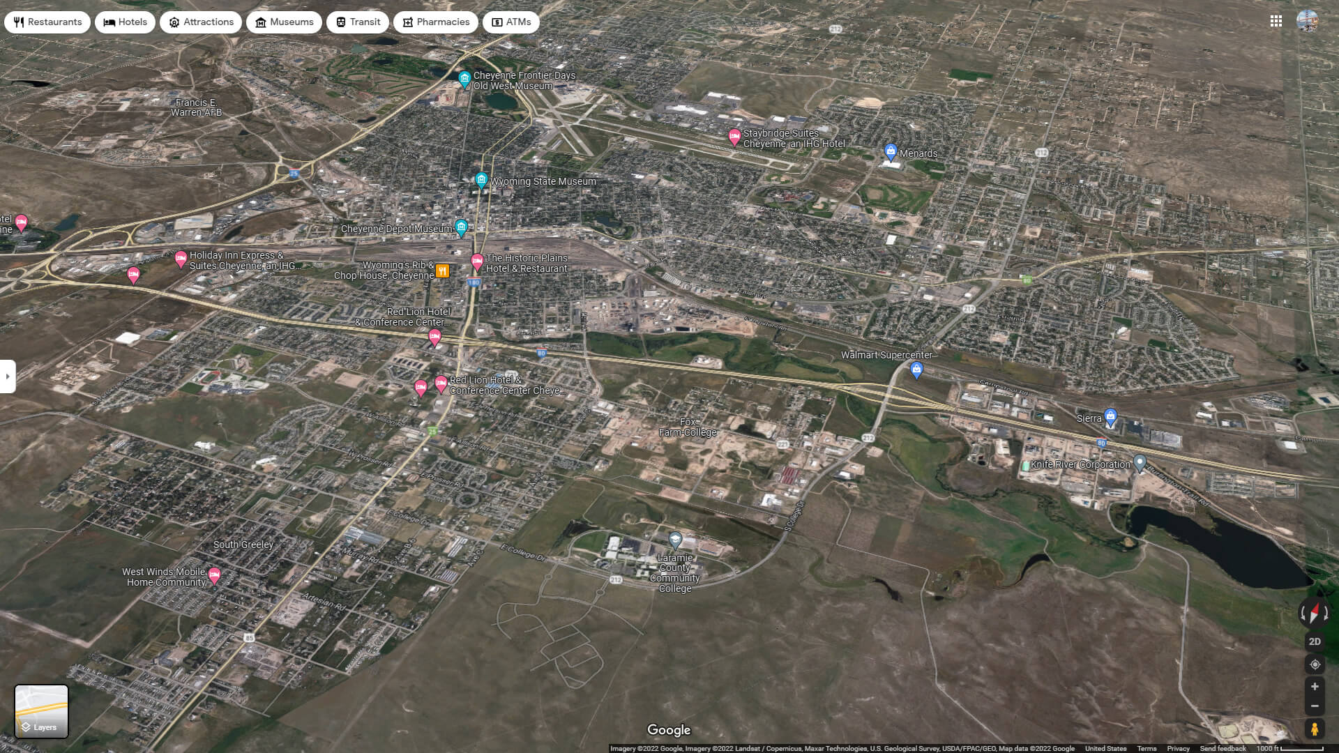 Cheyenne Wyoming Map - United States