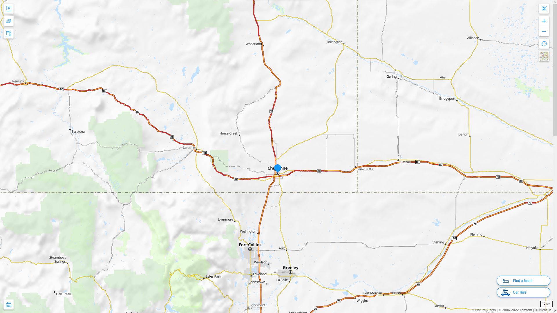 Cheyenne Wyoming Map - United States