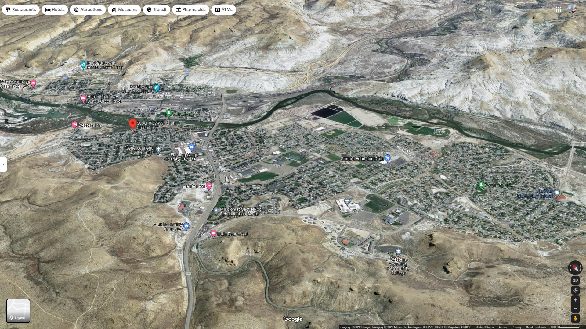 Green River Wyoming Map - United States