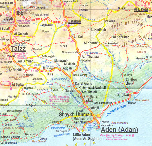 Yemen Map - Yemen